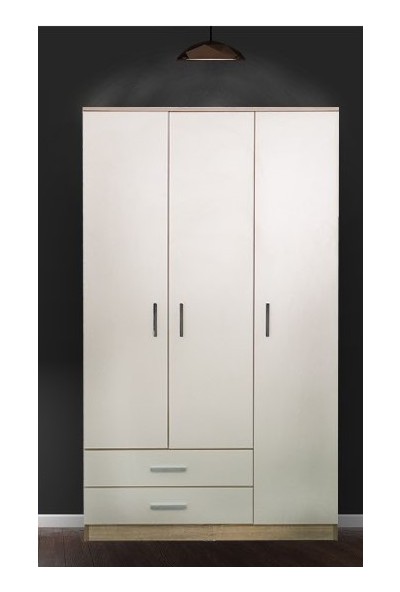 Karen Banyo 3 Kapaklı Gardrop Sonomo Meşe -Sedef Krem Karen Banyo 3 Kapaklı Gardrop Sonomo Meşe -Sedef Krem