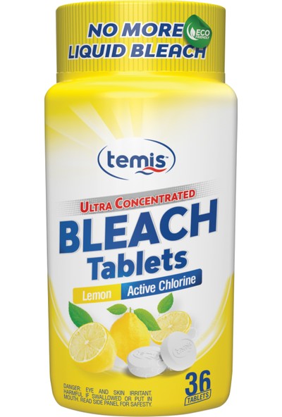 Temis Yeni Nesil Limon Özlü Çamaşır Suyu Tableti 36 Tablet Temis Yeni Nesil Limon Özlü Çamaşır Suyu Tableti 36 Tablet