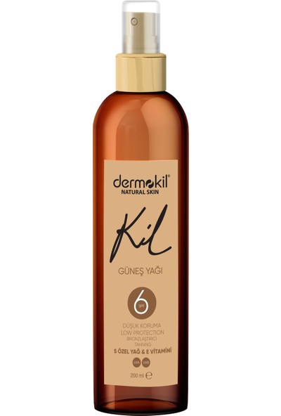 Dermokil 6 Spf Güneş Yağı 200 ml