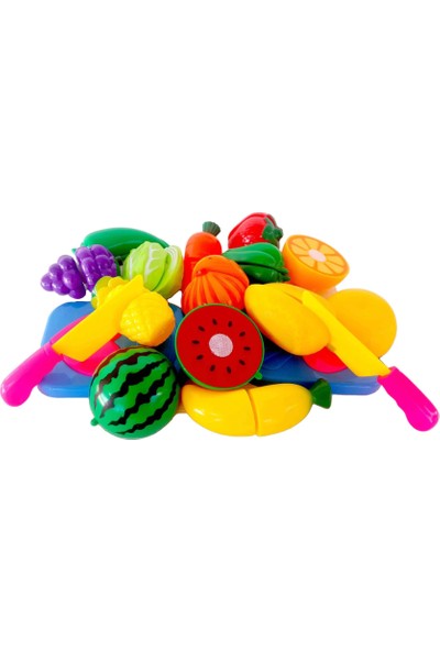 Fruit Lovely Kesilebilen 28 Parça Kesme Tahtalı Oyuncak Sebze Ve Meyve Seti Fruit Lovely Kesilebilen 28 Parça Kesme Tahtalı Oyuncak Sebze Ve Meyve Seti
