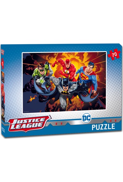 Laço Justice League 70 Parça Çocuk Puzzle Laço Justice League 70 Parça Çocuk Puzzle
