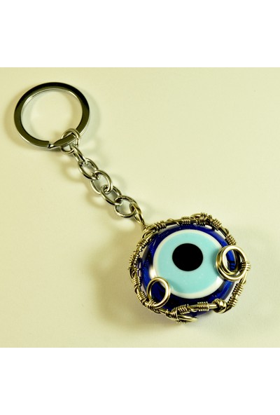 Mba Handmade Jewelry El Yapımı Cam Nazar Boncuklu Anahtarlık Mba Handmade Jewelry El Yapımı Cam Nazar Boncuklu Anahtarlık