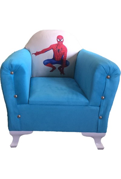 Enzelo Çocuk Koltuğu - Bebek Koltuğu Özel Baskılı Örümcek Adam