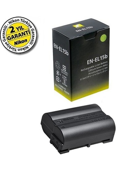 Nikon EN-EL15B Şarj Edilebilir Lityum-İyon Batarya Nikon EN-EL15B Şarj Edilebilir Lityum-İyon Batarya