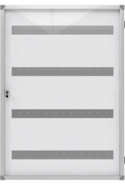 Panda 40'Li Anahtar İnce Alüminyum Kapaklı 37 x 52 Anahtar Dolabı