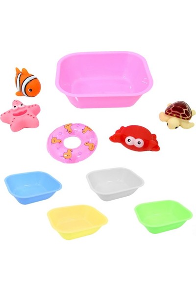 Limon Aksesuarlı Oyuncak Bebek Küveti Pembe