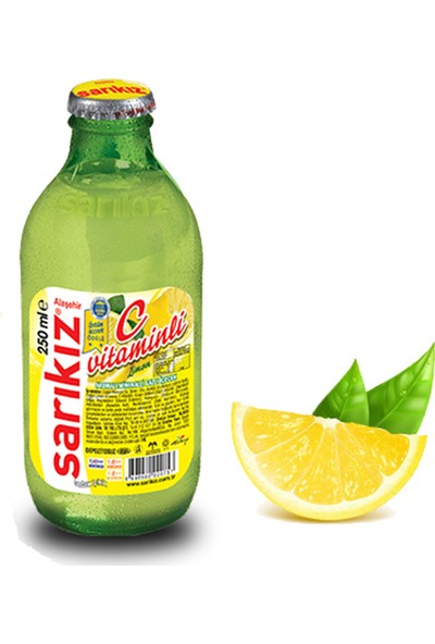 Sarıkız C Plus Limon Aromalı Maden Suyu 24Lü 250ml Sarıkız C Plus Limon Aromalı Maden Suyu 24Lü 250ml