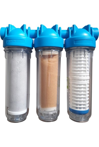 Atlas Daire Girişi Su Arıtma Filtresi 3 Aşamalı