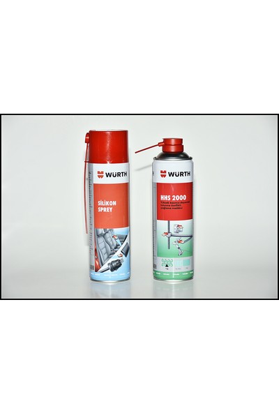 Würth Hhs 2000 Sıvı Gres 500 ml + Würth Silikon Sprey 500 ml 2'İ Set