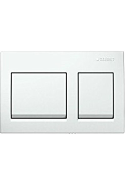 Geberit Alpha15 Kumanda Kapağı - Çift Basmalı Beyaz Geberit Alpha15 Kumanda Kapağı - Çift Basmalı Beyaz