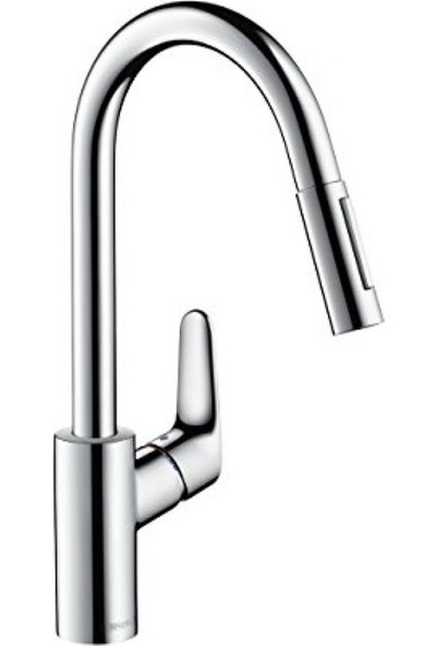 Hansgrohe Focus E2 240 Pull-Out Tek Kollu Evye Bataryası Hansgrohe Focus E2 240 Pull-Out Tek Kollu Evye Bataryası