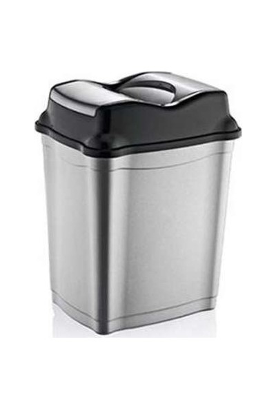 Polytime Magnum Sallanır Kapak Klink Ofis, Banyo, Mutfak Plastik Çöp Kutusu Kovası - 5 Litre - Gri - 14x19x27 Cm. Polytime Magnum Sallanır Kapak Klink Ofis, Banyo, Mutfak Plastik Çöp Kutusu Kovası - 5 Litre - Gri - 14x19x27 Cm.