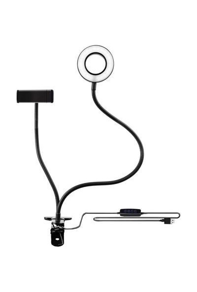 Selfie Işığı Telefon Tutuculu USB Stand