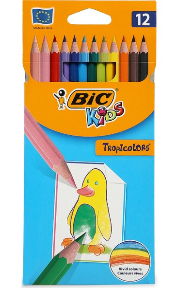 Bi̇c Kuru Boya Kalemi̇ 12 Renk Tam Boy 12 Adet Bi̇c Kuru Boya Kalemi̇ 12 Renk Tam Boy 12 Adet