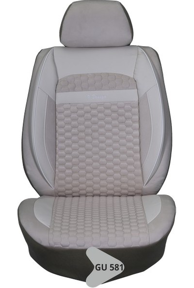 K-Design Akra Nakışlı Velour Oto Koltuk Kılıfı GU581