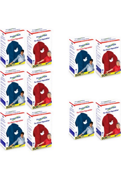 Fresh'n Soft Ter Emici Yaprak 10'Lu Set - Toplam 140 Adet Fresh'n Soft Ter Emici Yaprak 10'Lu Set - Toplam 140 Adet