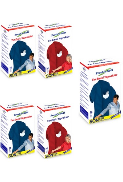 Fresh'n Soft Ter Emici Yaprak 5'Li Paket - 70 Adet Fresh'n Soft Ter Emici Yaprak 5'Li Paket - 70 Adet