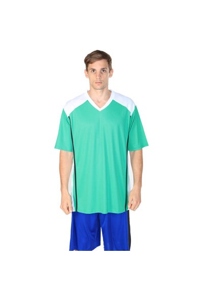 Sportive Bronco Erkek V Yaka Antrenman Isınma Forması - Yeşil