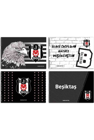 Beşiktaş 25X35 Lisanslı Resim Defteri 15 Yaprak 4Defter Beşiktaş 25X35 Lisanslı Resim Defteri 15 Yaprak 4Defter