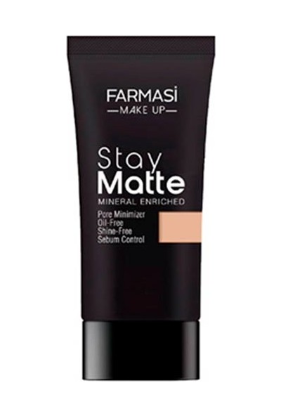 Farmasi Make Up Stay Matte Fondöten 30 ml Porcelain-02 Farmasi Make Up Stay Matte Fondöten 30 ml Porcelain-02