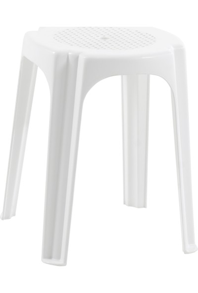 Papatya İnci Tabure Beyaz