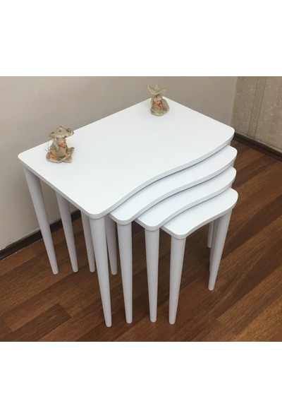 Canisa Concept 4'lü Zigon Sehpa Takımı