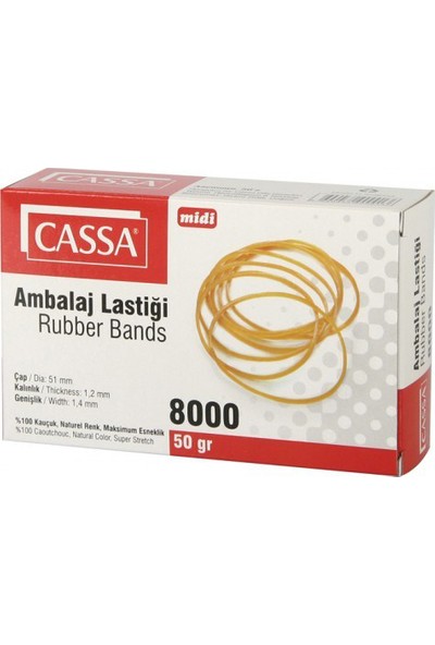 Cassa 8000 Ambalaj Lastiği 50 Gr Midi