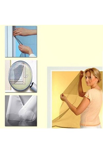 Pratik Şeyler Çift Kanat Pencere Sinekliği 130 x 150 cm