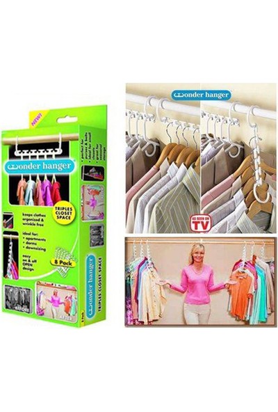 LoveQ Elbise Dolabı Askı Sihirbazı Wonder Hanger