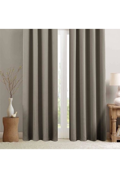 Premier Home Blackout Karartma Fon Perde Açık Kahve 140X270 Premier Home Blackout Karartma Fon Perde Açık Kahve 140X270