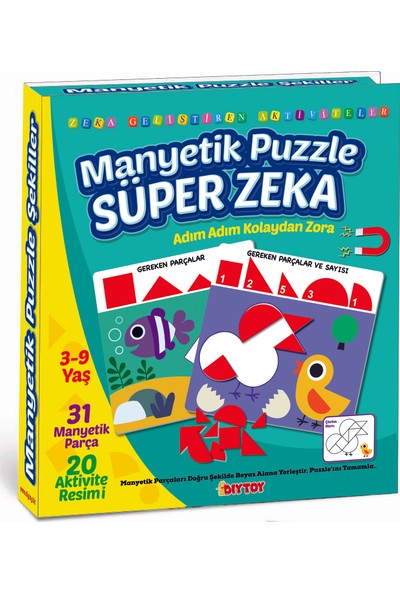 Diytoy Manyetik Puzzle Süper Zeka