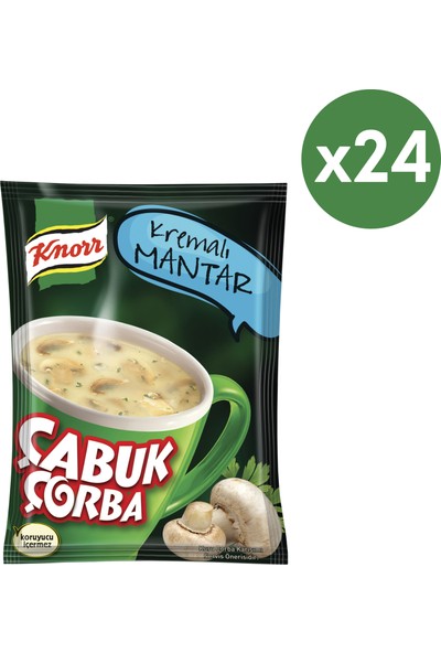Knorr Çabuk Çorba Serisi Kremalı Mantar Çorbası 24'lü Paket Knorr Çabuk Çorba Serisi Kremalı Mantar Çorbası 24'lü Paket