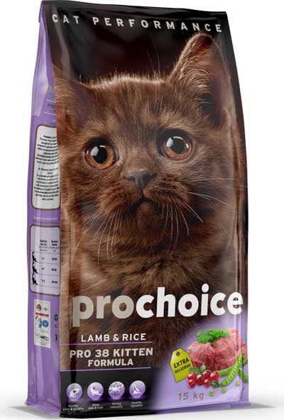 Prochoice Pro 38 Kuzulu Pirinçli Yavru Kedi Kuru Mama 15 Kg Prochoice Pro 38 Kuzulu Pirinçli Yavru Kedi Kuru Mama 15 Kg