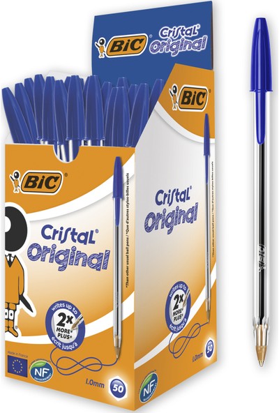 Bic Cristal Medium Tükenmez Kalem Mavi 50'Li Kutu Bic Cristal Medium Tükenmez Kalem Mavi 50'Li Kutu