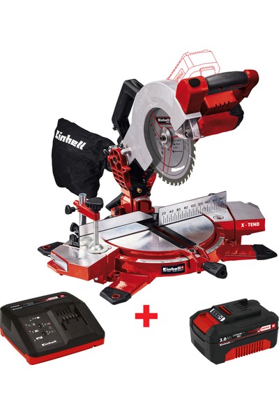 Einhell Akülü Gönye Kesme Te-Ms 18/210 Li Kit + 18V 3 Ah Starter-Kit (4300890-1)