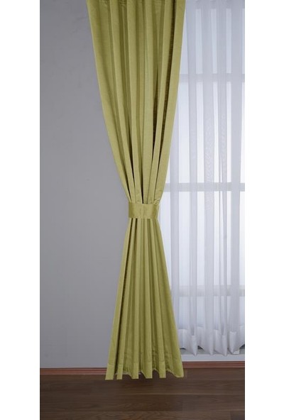 Premier Home Saten Fon Perde Açık Yeşil 140X270 Premier Home Saten Fon Perde Açık Yeşil 140X270
