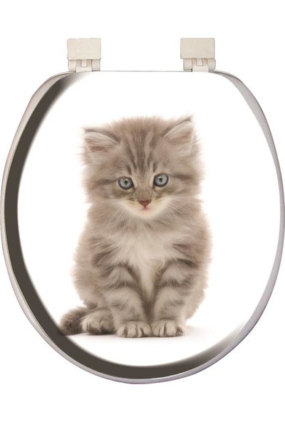Softy Comfort Lüks Desenli Yumuşak Klozet Kapağı Kedi Desen