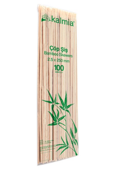 Kalmia Çöp Şiş 25CM (100 Adet)