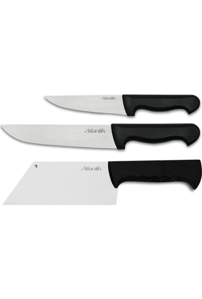 Atlantik Plastik Saplı Üçlü Satırlı Bıçak Seti Kod: 61059 Atlantik Plastik Saplı Üçlü Satırlı Bıçak Seti Kod: 61059