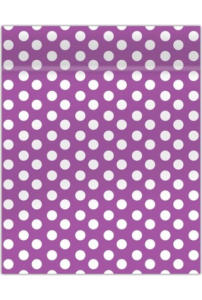 BursaPazarı Hediye Paketi 25 x 30 cm Mor Puantiyeli - 25'li
