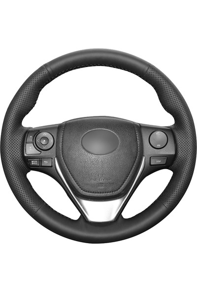 Fox Toyota Corolla 2013-2018 Siyah Deri Direksiyon Kılıfı (TO-007)