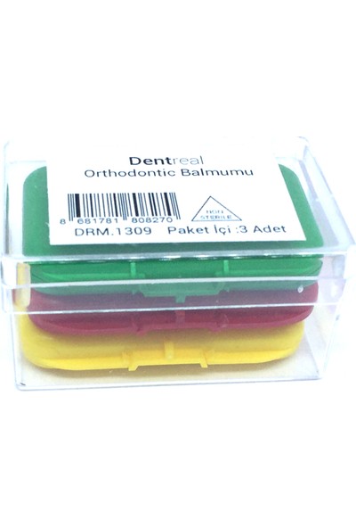 Dentreal Orthodonti Mumu - Diş Teli Mumu 3'lü Paket Dentreal Orthodonti Mumu - Diş Teli Mumu 3'lü Paket