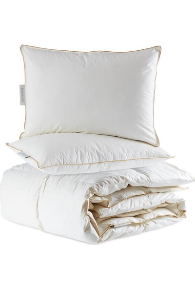 Penelope Lisa Kaz Tüyü Yorgan Set- Tek Kişilik 155X215