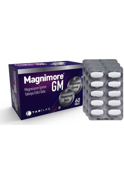 Tab İlaç Magnimore Gm Magnezyum 60 Tablet Tab İlaç Magnimore Gm Magnezyum 60 Tablet