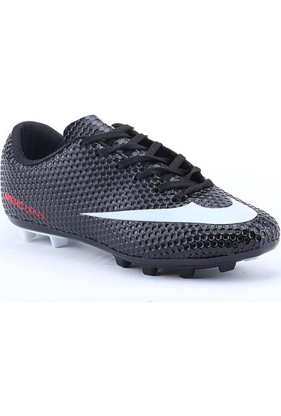 Walked 401 Siyah Byz Krampon Çim Erkek Futbol Spor Ayakkabı