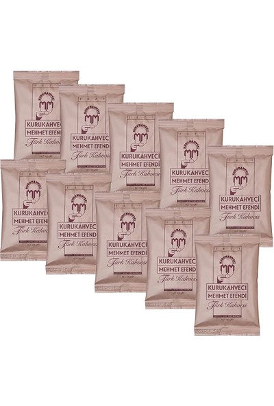 Kurukahveci Mehmet Efendi Türk Kahvesi 100 G 10'lu Set
