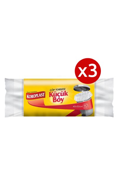 Koroplast Çöp Torbası 40X50CM Küçük Boy x 3 Adet Koroplast Çöp Torbası 40X50CM Küçük Boy x 3 Adet