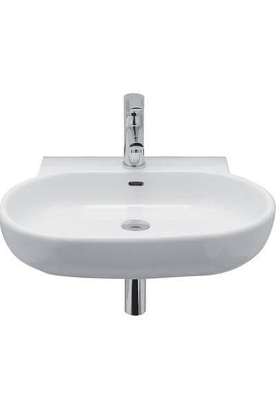 Kale Vitrifiye Zero 60*50 cm Oval Seramik Beyaz Lavabo