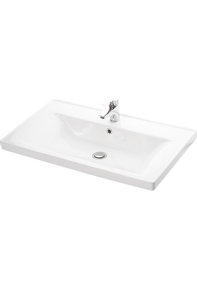 Lapino Sava 100 cm Konsollu Lavabo Beyaz Renk Lapino Sava 100 cm Konsollu Lavabo Beyaz Renk
