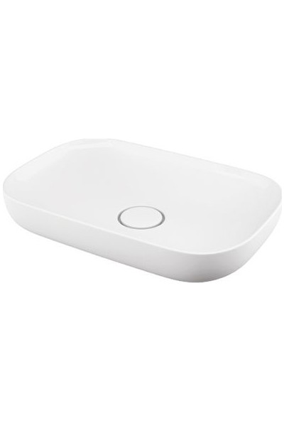 Lapino Premium 60 cm Tezgah Üstü Lavabo Beyaz Renk Lapino Premium 60 cm Tezgah Üstü Lavabo Beyaz Renk